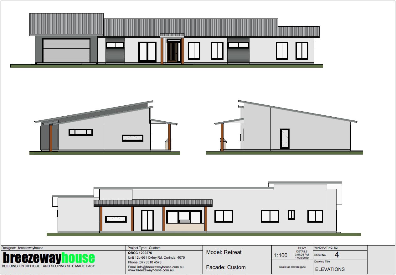 Retreat - Single Storey Home Design for Acerage/Farm Land